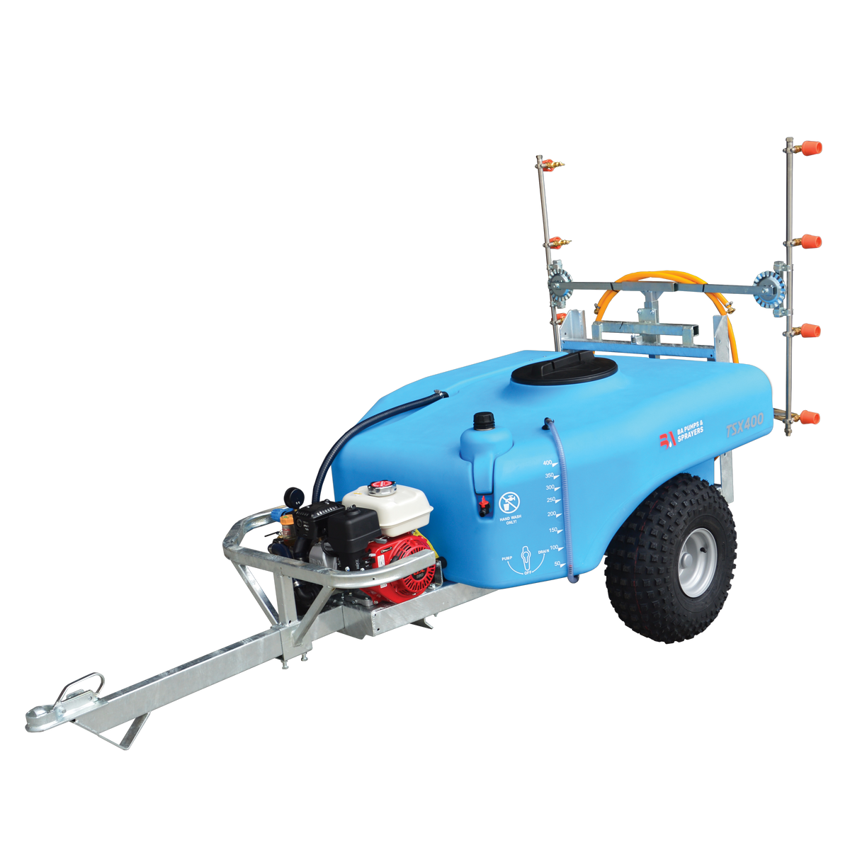 TSX400 Trailer sprayer, Bertolini 400L Hort Pack – Sprayshop