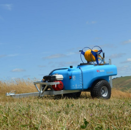 Trailer sprayer, TSX400 Bertolini 400L, Optional 50m Hose reel – Sprayshop