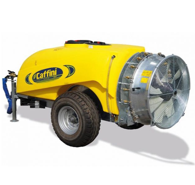 Caffini Orange Turbo Orchard Trailer Sprayer 1000L, with 620mm fan ...