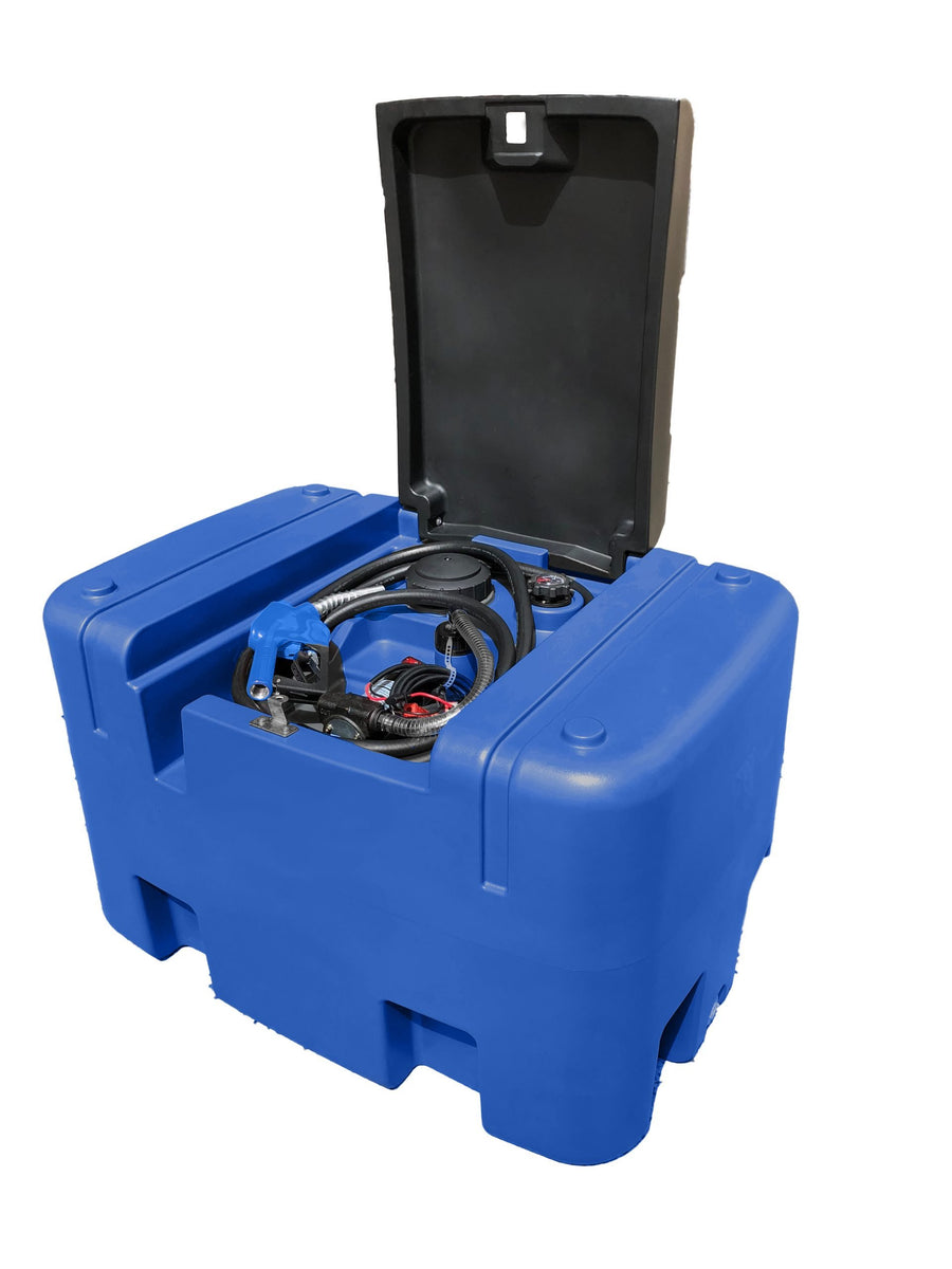 AdBlue tank 400L cube shape, auto-gun, lid cover – Sprayshop